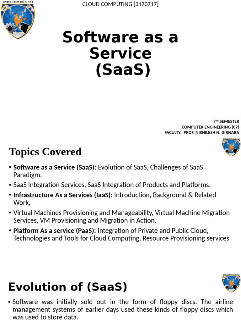 Unit-2 CC | PDF | Cloud Computing | Software As A Service