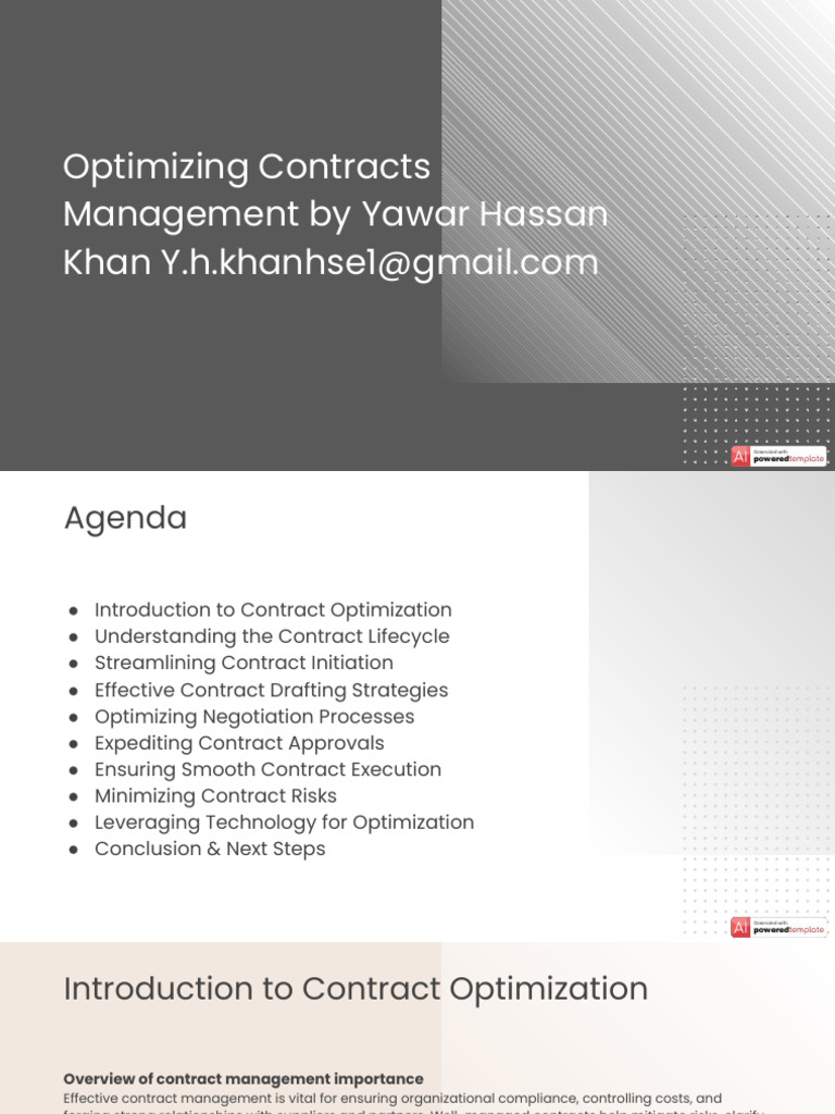Contract Optimization Strategies Guide | PDF | Negotiation | Automation