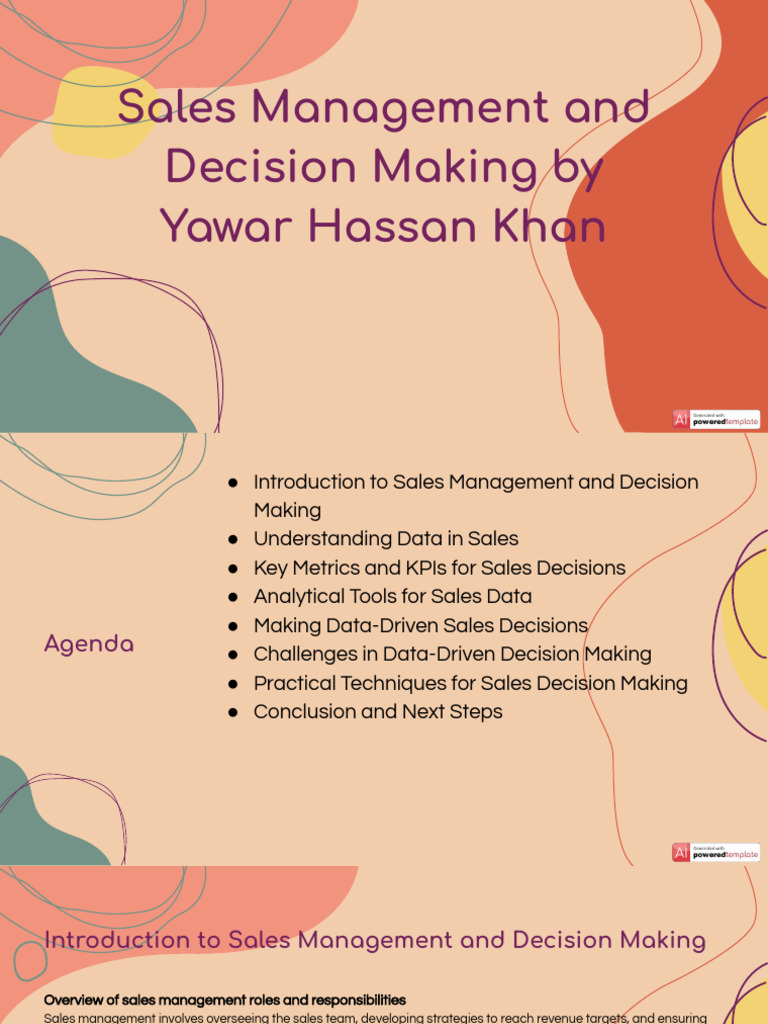 Sales And Decision Making Pdf Performance Indicator Analytics 6858