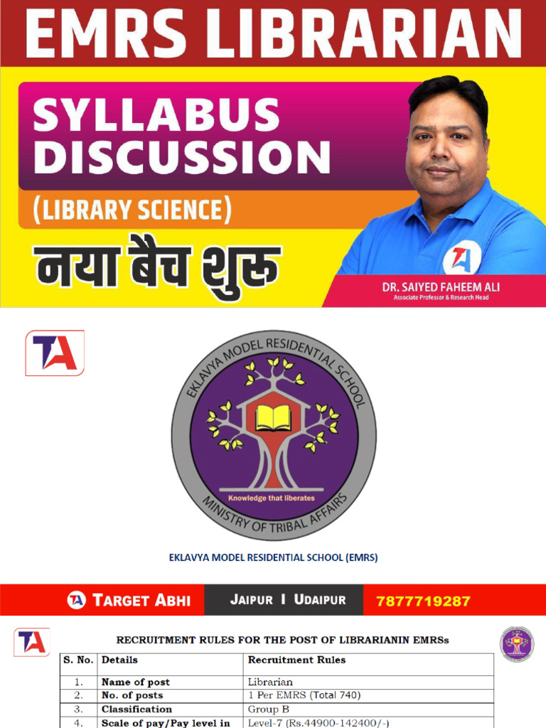 Library Science Exam Syllabus Overview | PDF | Libraries | Books