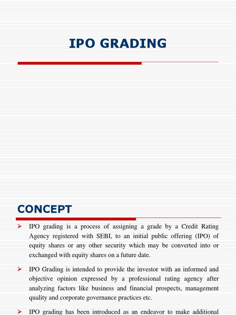 IPO Grading | PDF | Initial Public Offering | Credit Rating Agency
