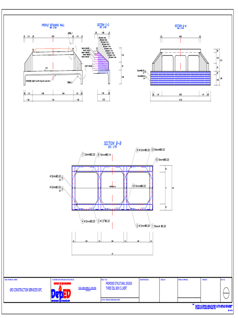 Culvert Design Local-3-Cell Box Culvert 2-3 | PDF