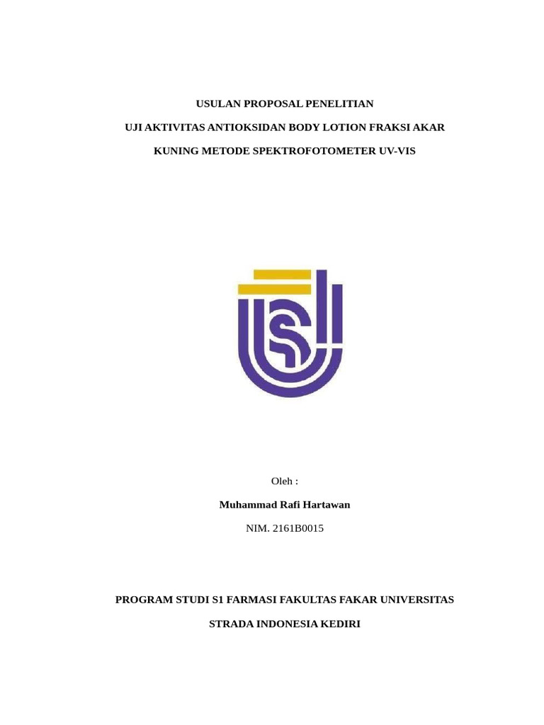 Usulan Proposal Penelitian Rafi Hartawan | PDF