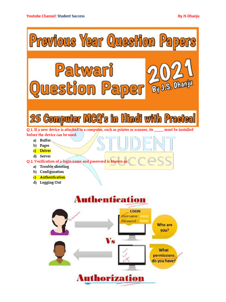 Patwari Questions Papers 2021 | PDF | Computer Network | World Wide Web
