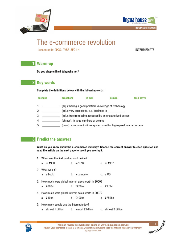 E-Commerce Revolution Overview | PDF | Online Shopping | Retail