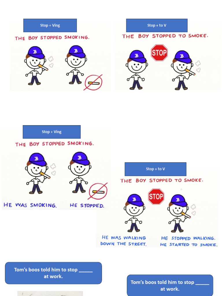Remember_forget_stop with Infinitive or Gerund | PDF
