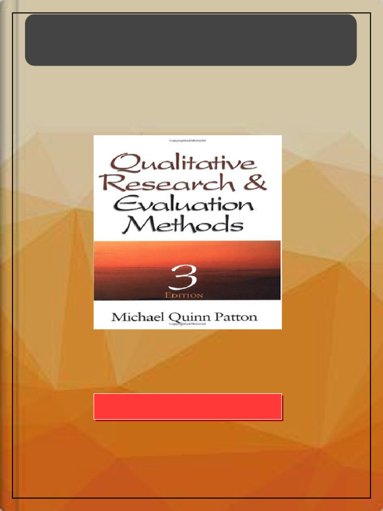 Qualitative Research Evaluation Methods 3rd Edition Michael Quinn Patton full | PDF ...