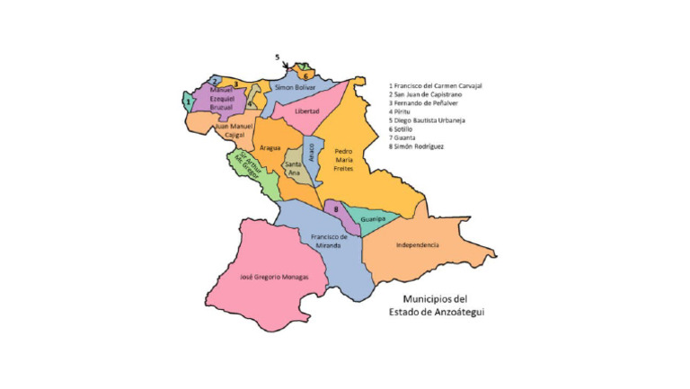 Mapa Anzoategui | PDF