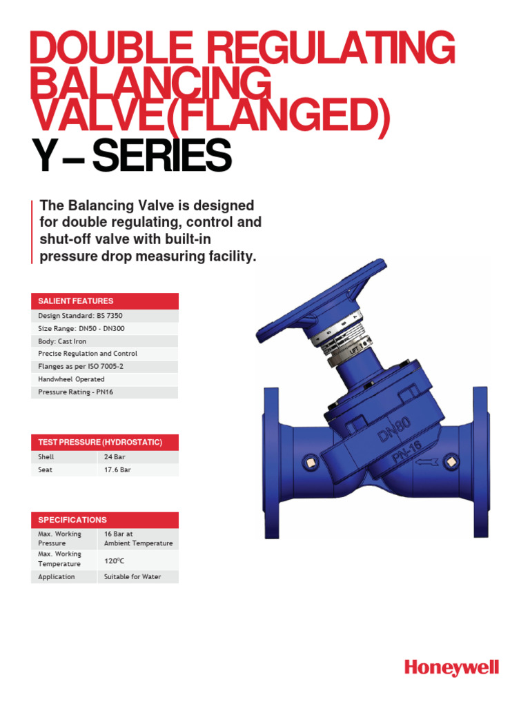 Double Regulating Balancing Valve PN16 | PDF | Building Materials ...