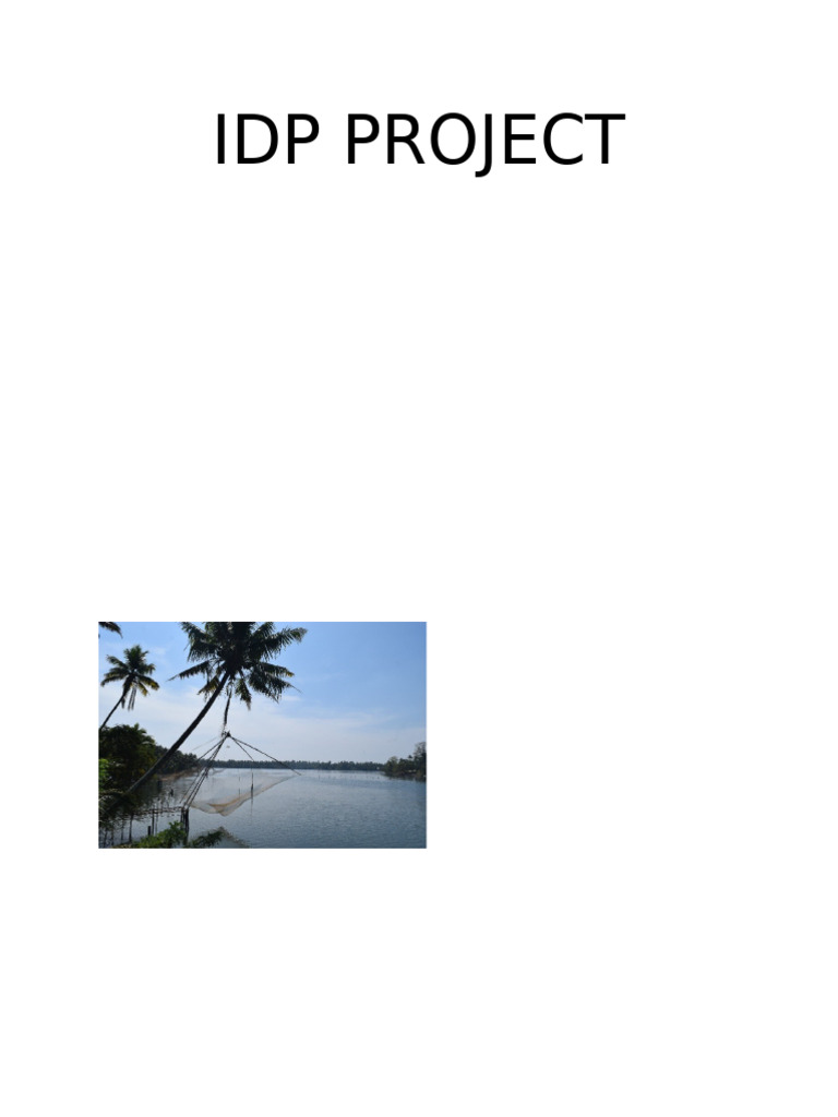 IDP PROJECT | PDF | Water | Natural Environment