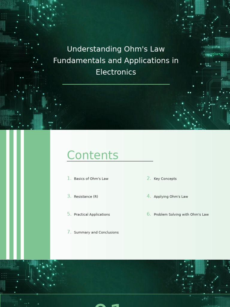 Ohm's Law: Basics and Applications | PDF | Electrical Network | Voltage