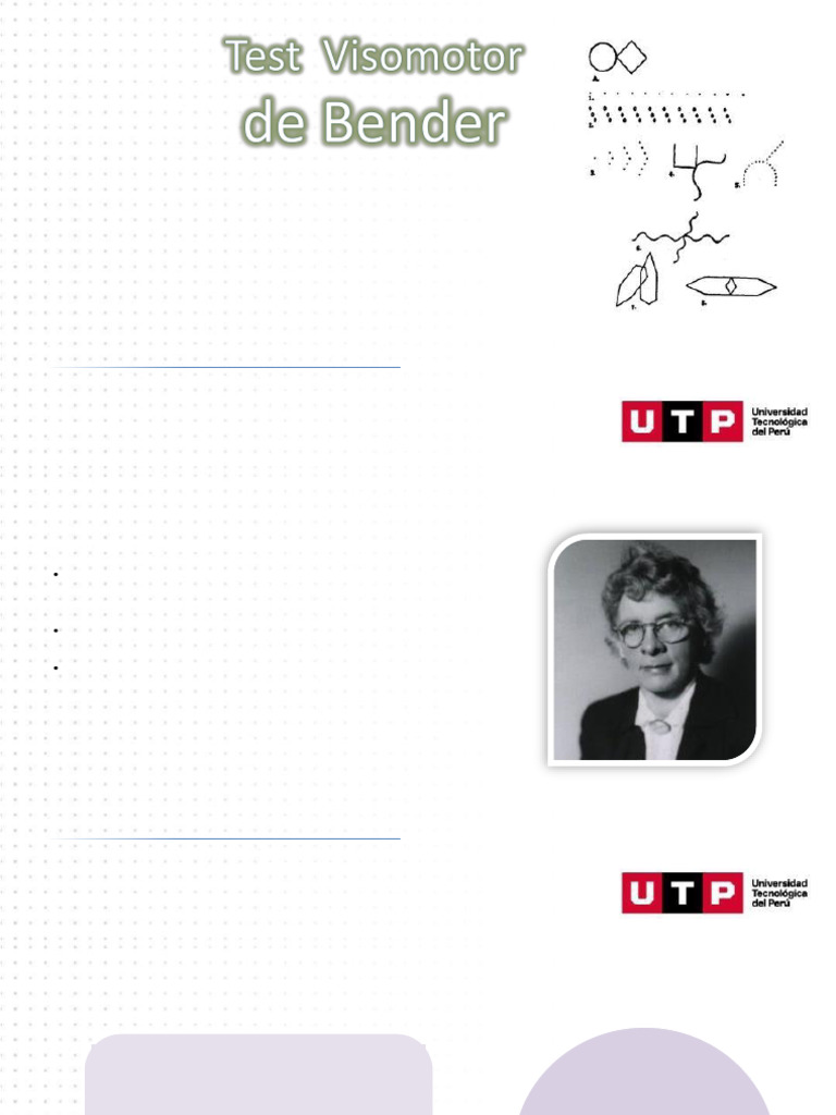 Test de Bender: Evaluación Visomotora | PDF | Neurociencia | Ciencia ...