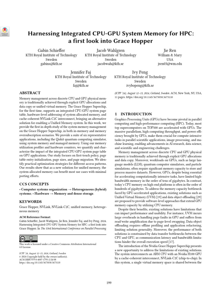 Harnessing Integrated CPU GPU System Memory | PDF | Cpu Cache | Graphics Processing Unit