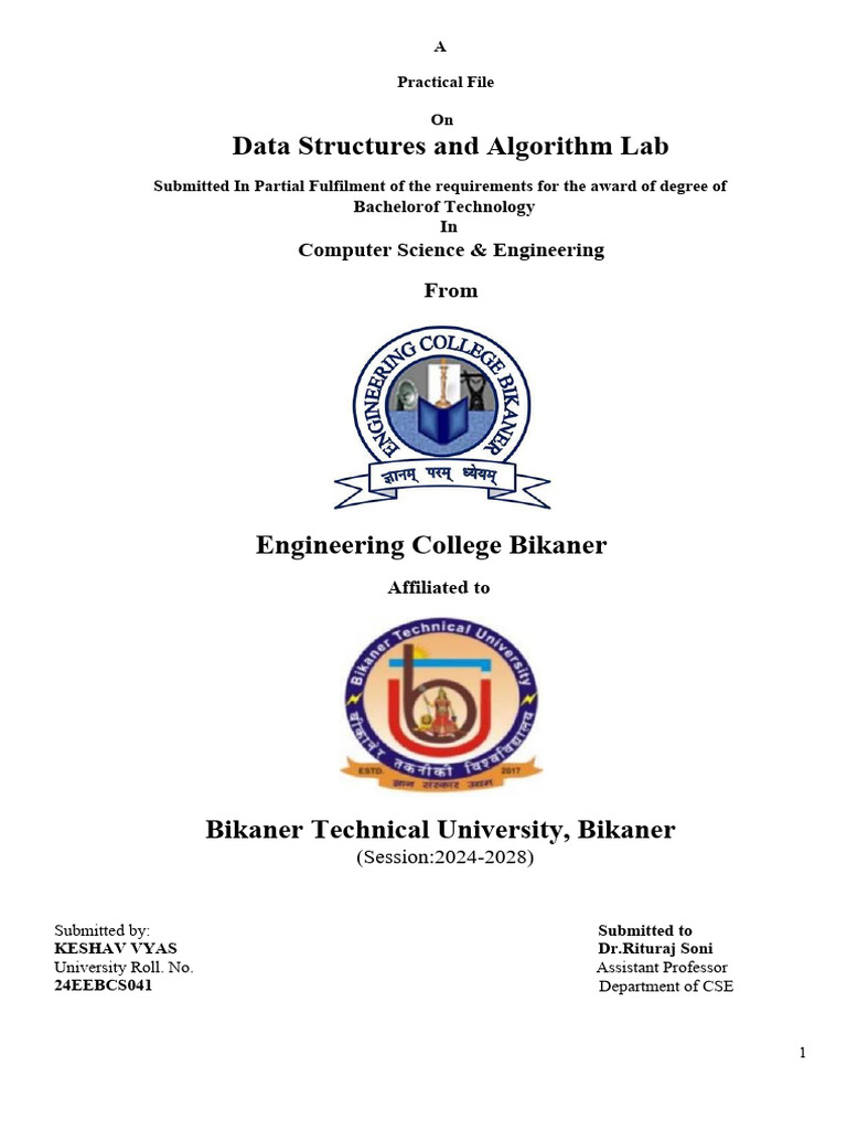 Keshav DSA | PDF | Queue (Abstract Data Type) | Computing