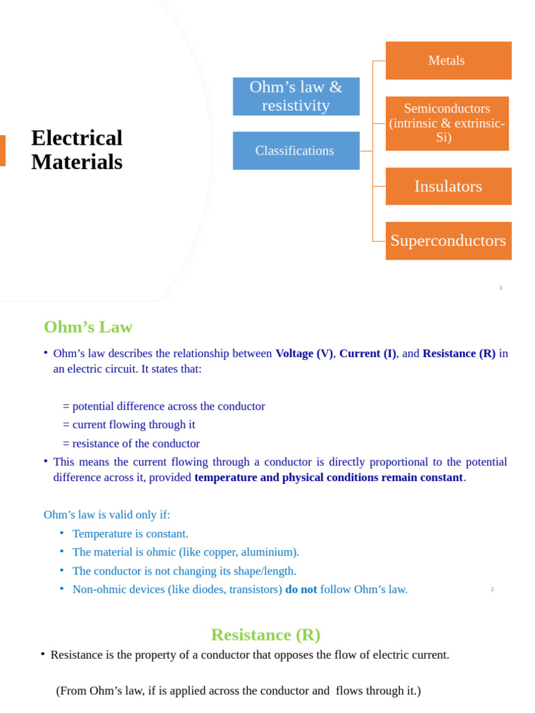 FALLSEM2025-26 VL BACHY105 00100 ETH 2025-10-17 Electrical-materials | PDF | Electrical ...