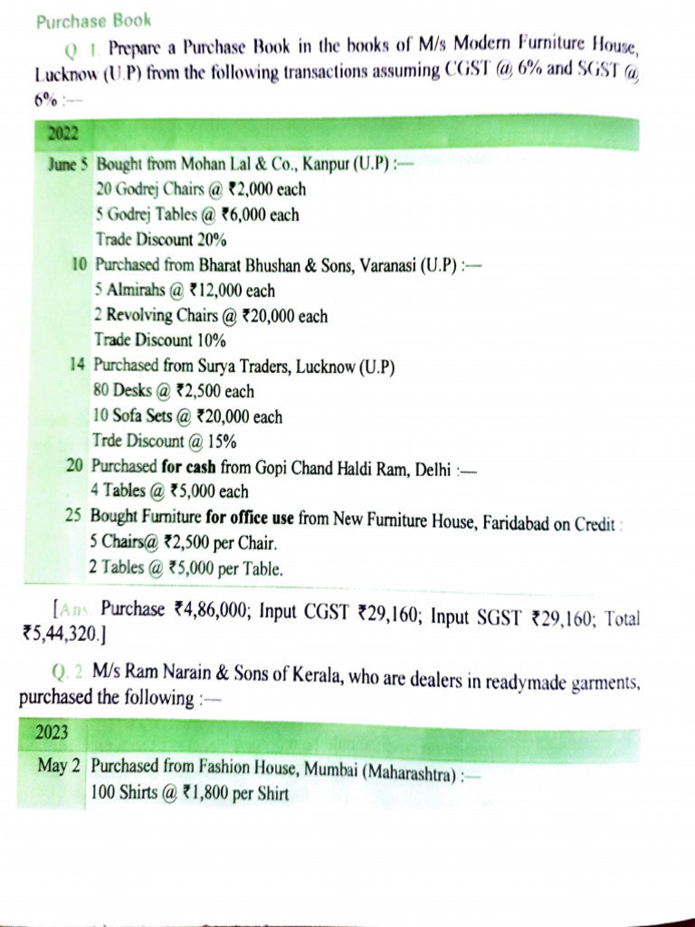 Subsidiary Book and Cash Book | PDF