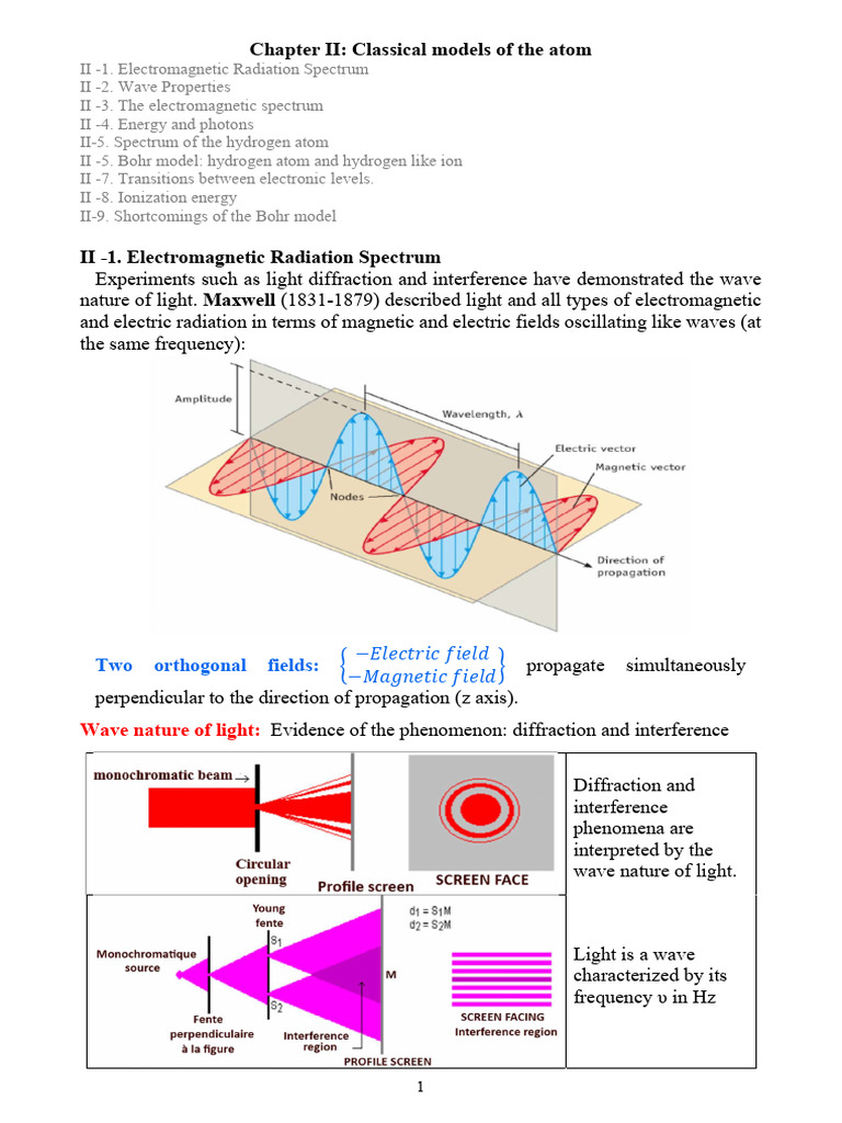Classical Atom Models and Photon Energy | PDF | Electromagnetic ...