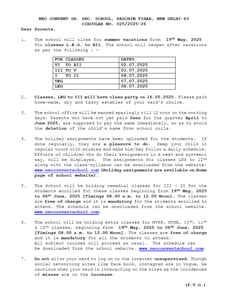 NCS - 1432 - Cir - 25 Vacation | PDF