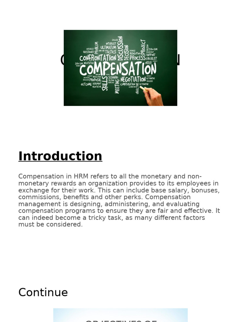 Compensation | PDF | Incentive | Employment