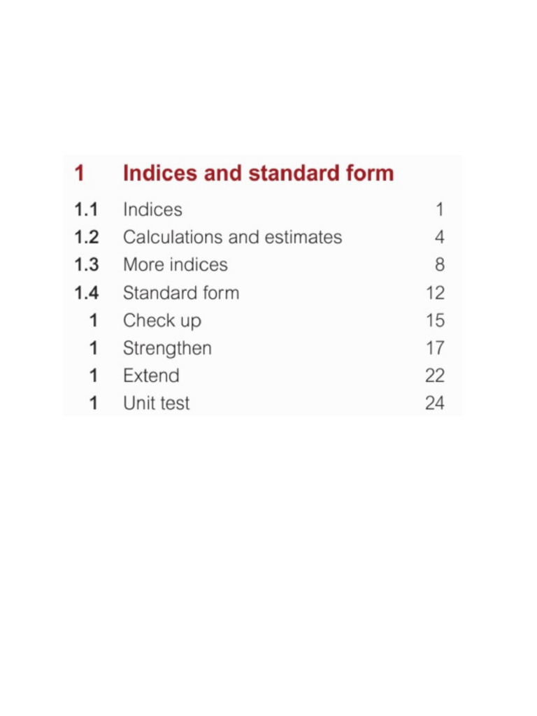Y9 2. Indices and Standard Form.. | PDF