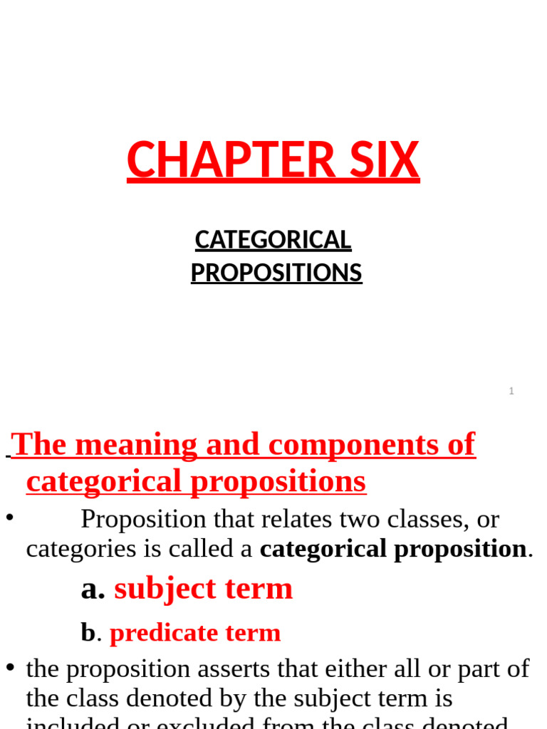 Logic ch 6 ppt | PDF | Semantics | Mathematical Logic