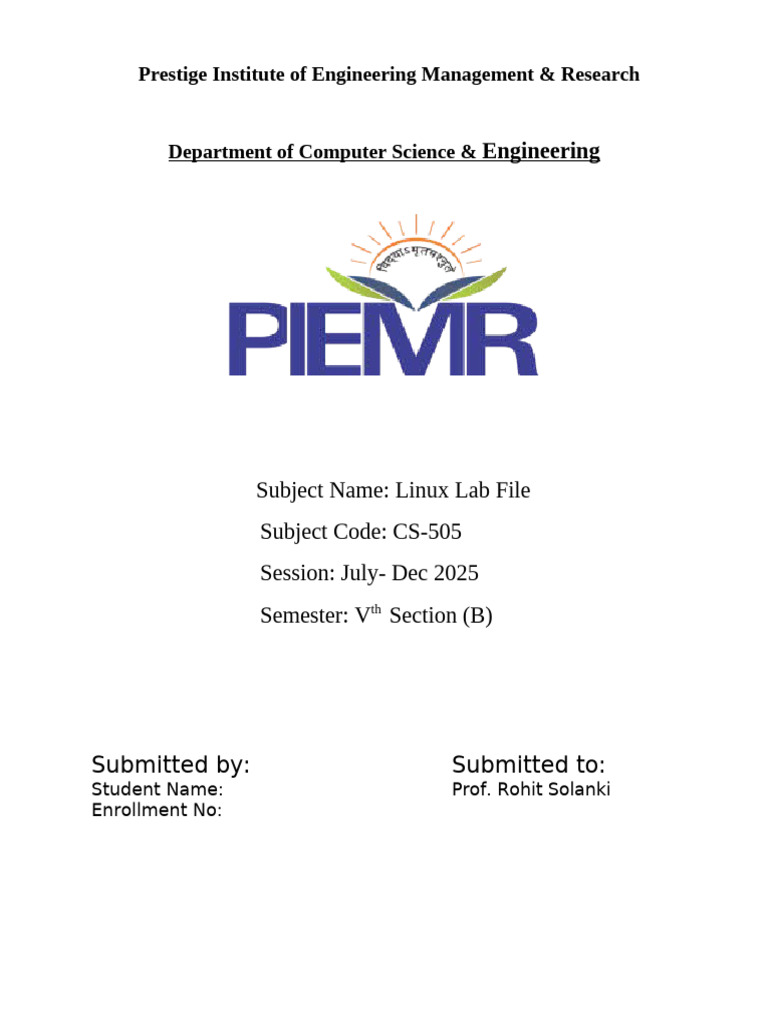 List of Experiments Linux | PDF