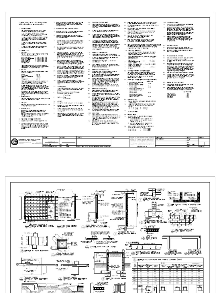 Structural Plans - AACP | PDF