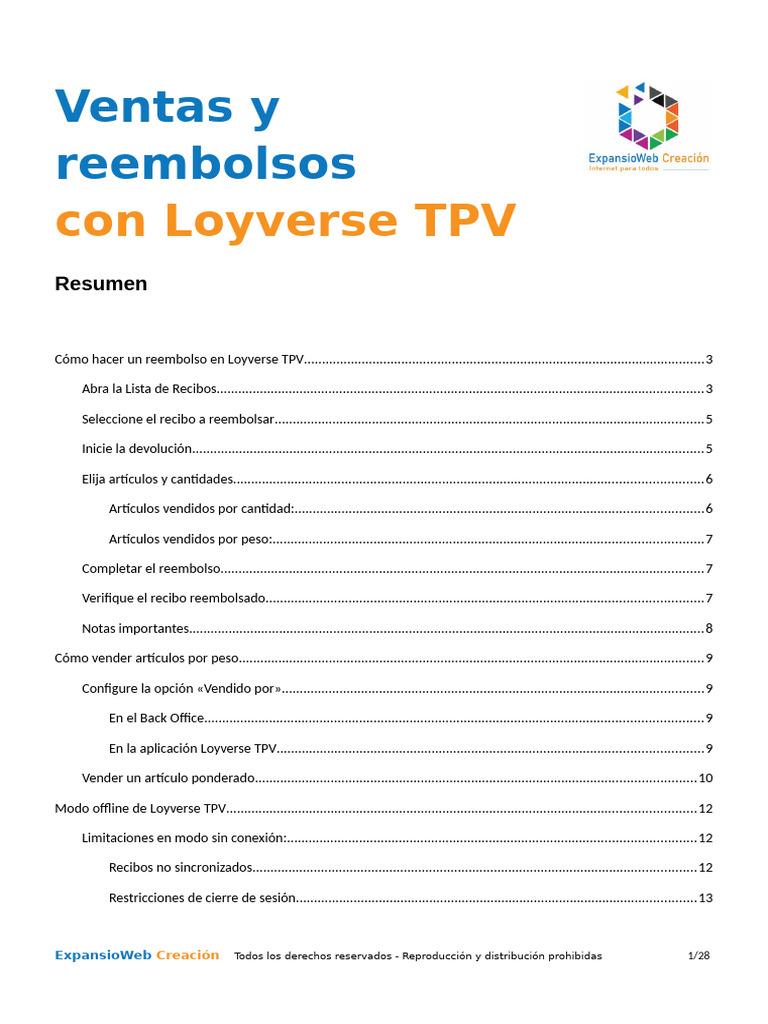 Loyverse - Tutorial 03 - Ventas y Reembolsos Con Loyverse TPV | PDF ...