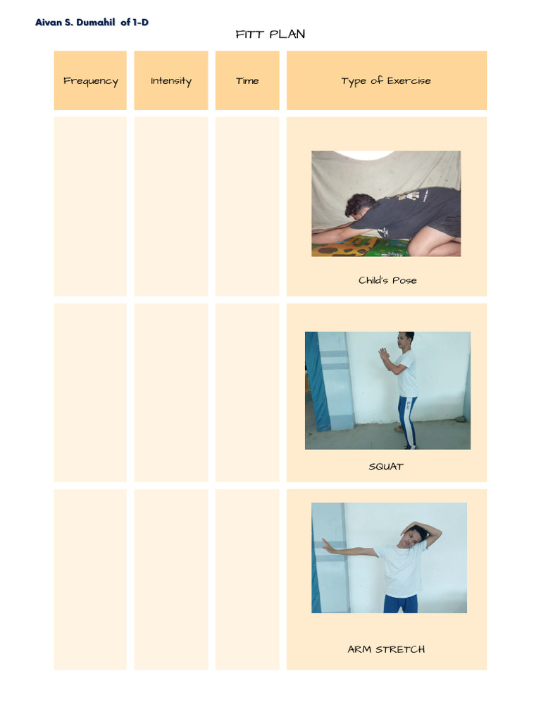 Pathfit Fitt Plan | PDF