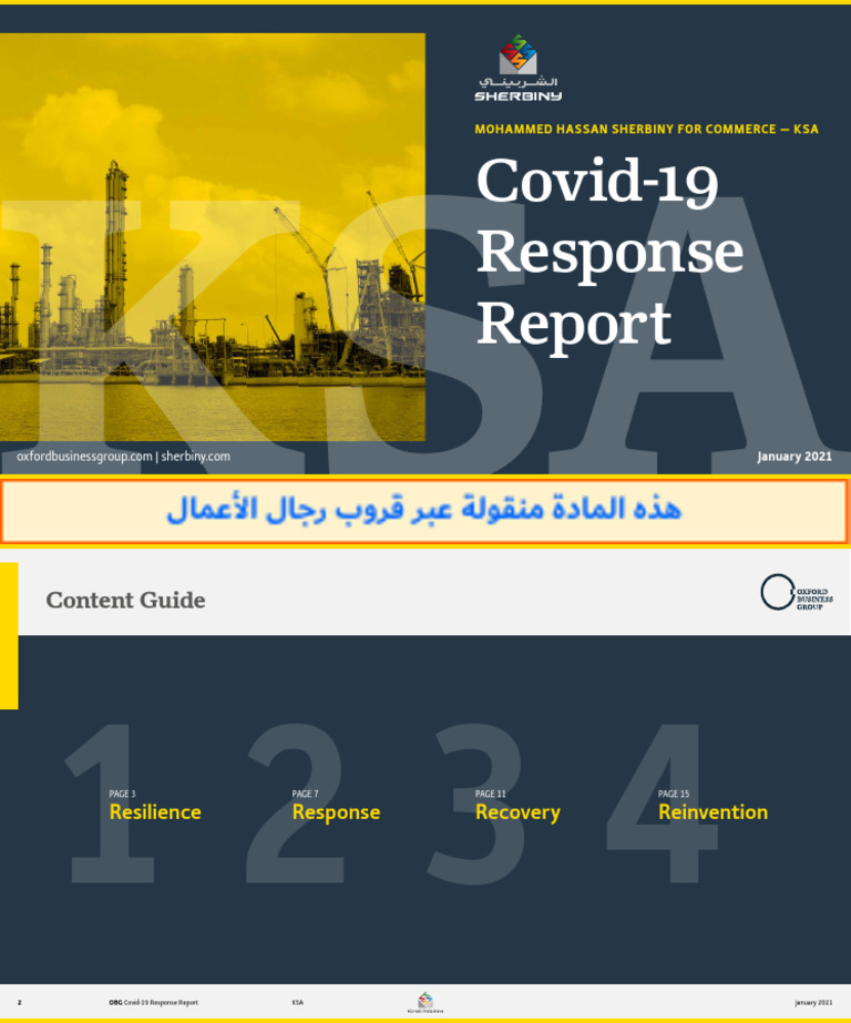 KSA COVID-19 Response Report | PDF | Government Spending | Gross ...