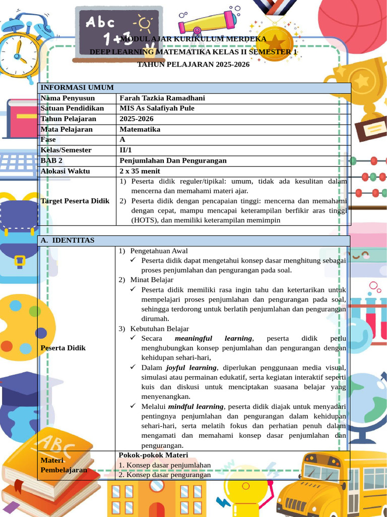 Modul Ajar Dpl kls 2 | PDF