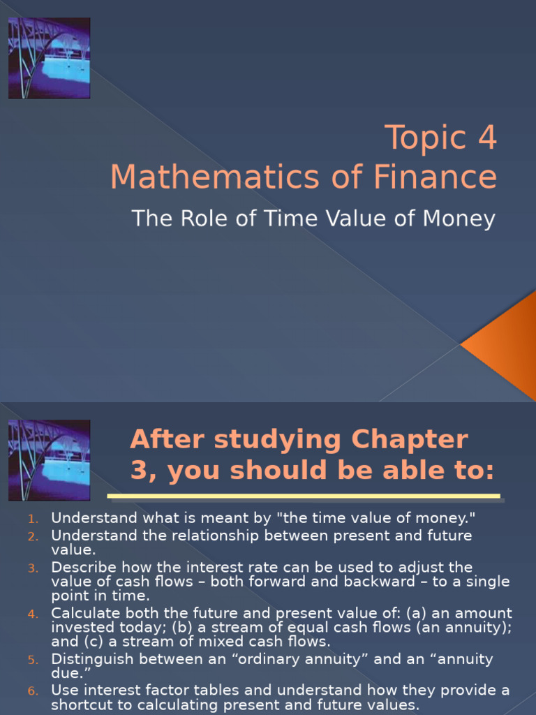 Chapter-Time Value of Money | PDF | Interest | Present Value
