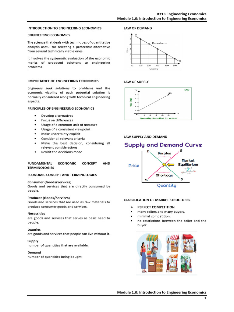 Module 1. Introduction To Engineering Economics | PDF | Economics | Goods