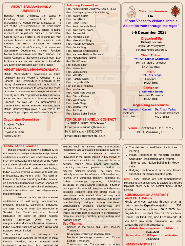 From Vedas to Visions India’s Scientific Path through the Ages | PDF ...