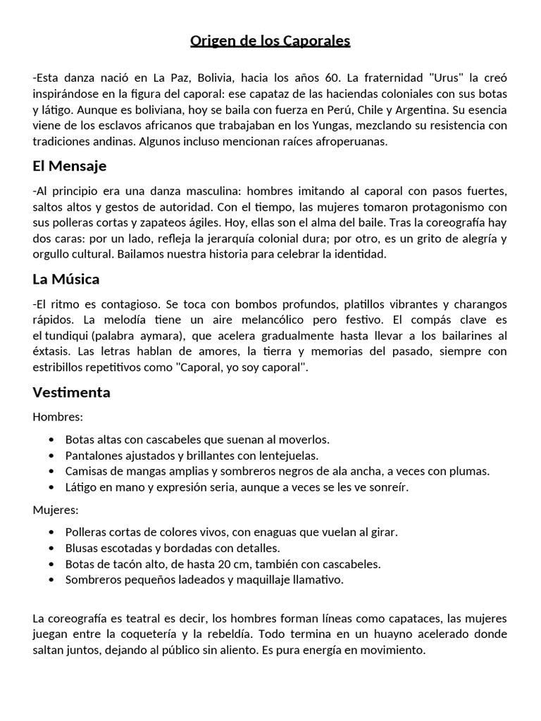 Origen De Los Caporales Emmanuel Pdf