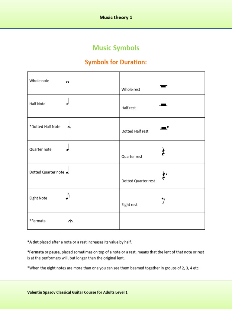 Music Symbols | PDF | Tempo | Elements Of Music