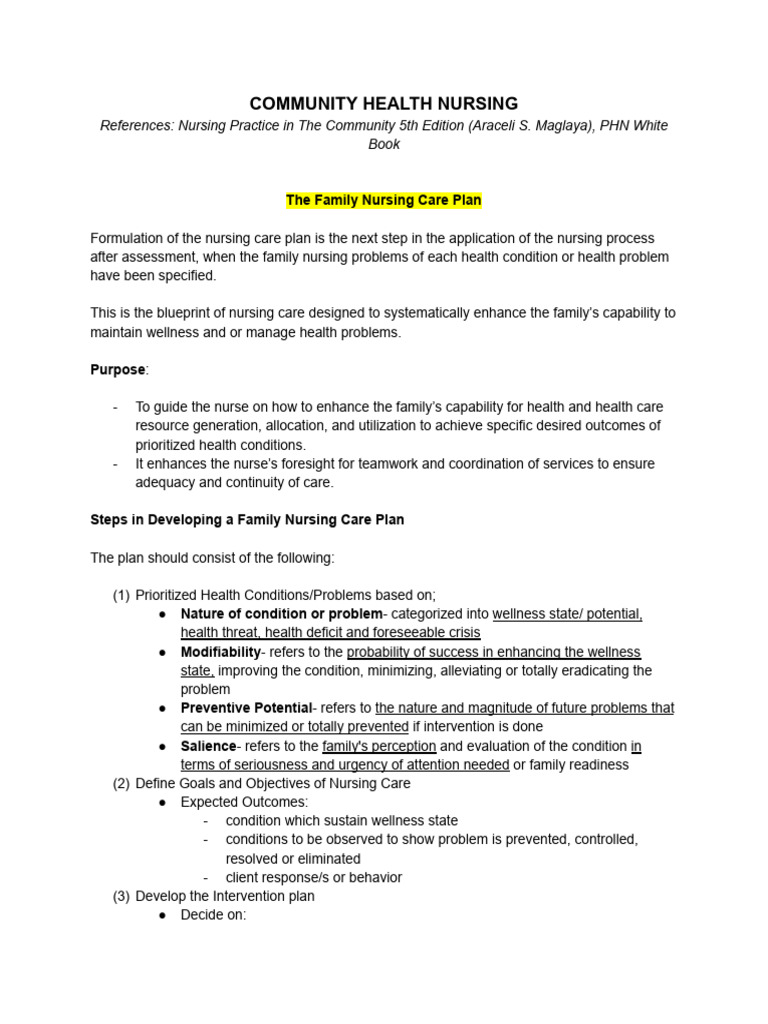 CHN-FNCP | PDF | Nursing | Evaluation