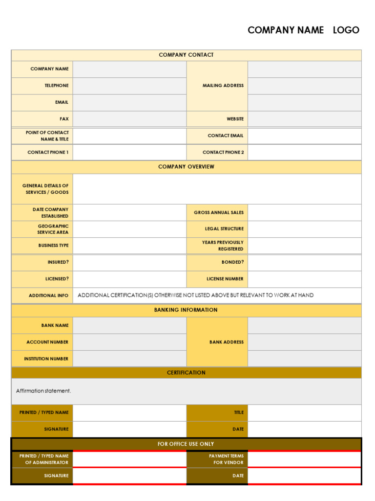 Vendor Sign Up Sheet | PDF