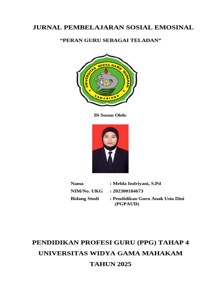 Melda Indriyani_202300184673_Peran Guru Sebagai Teladan | PDF