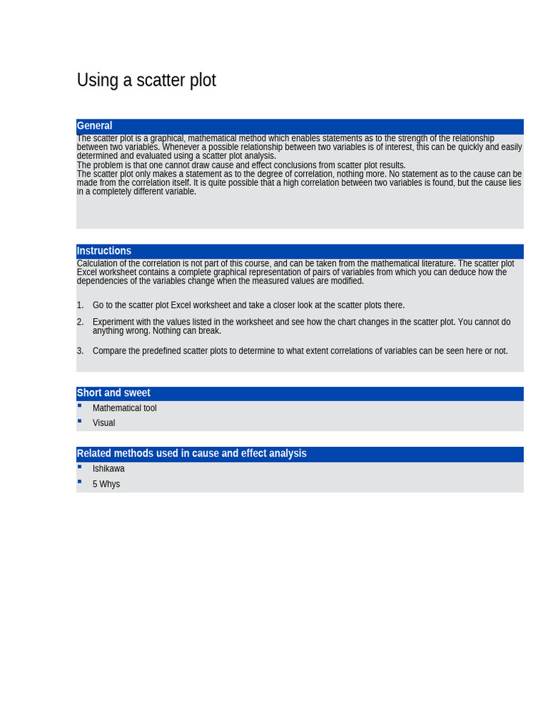 Scatter Plot | PDF | Scatter Plot | Causality