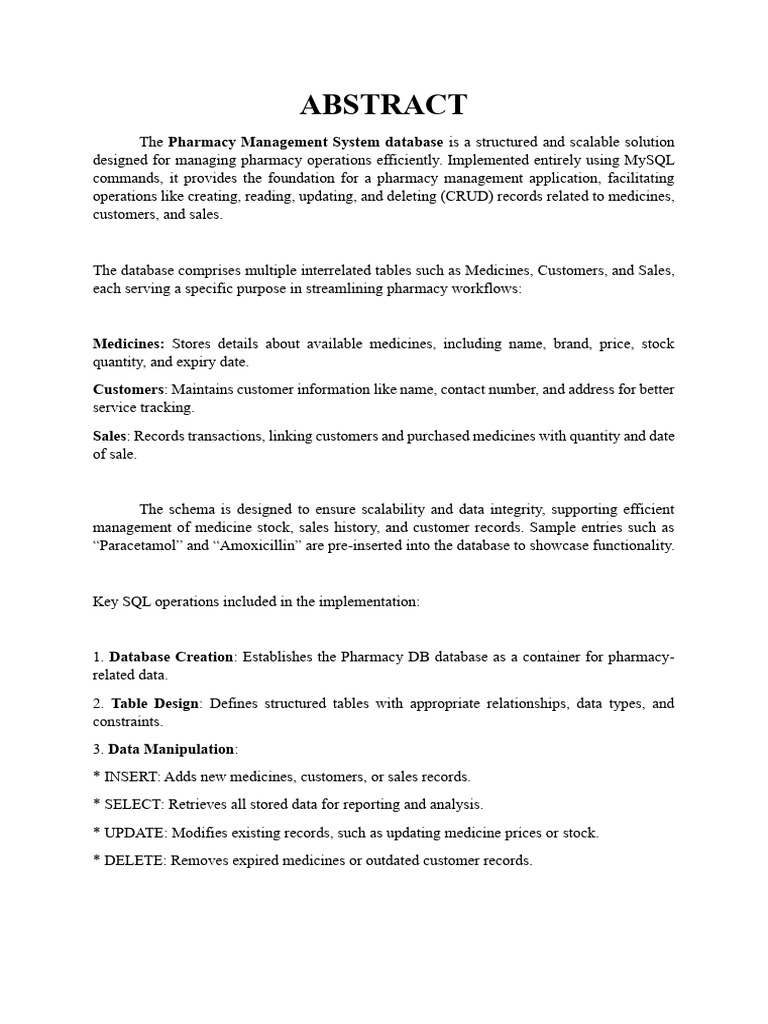 Dbms Lab Project | PDF | Databases | Information Science