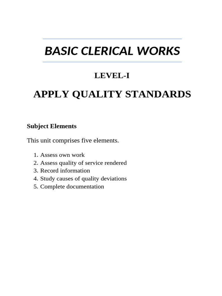 Apply Quality Standard | PDF | Business
