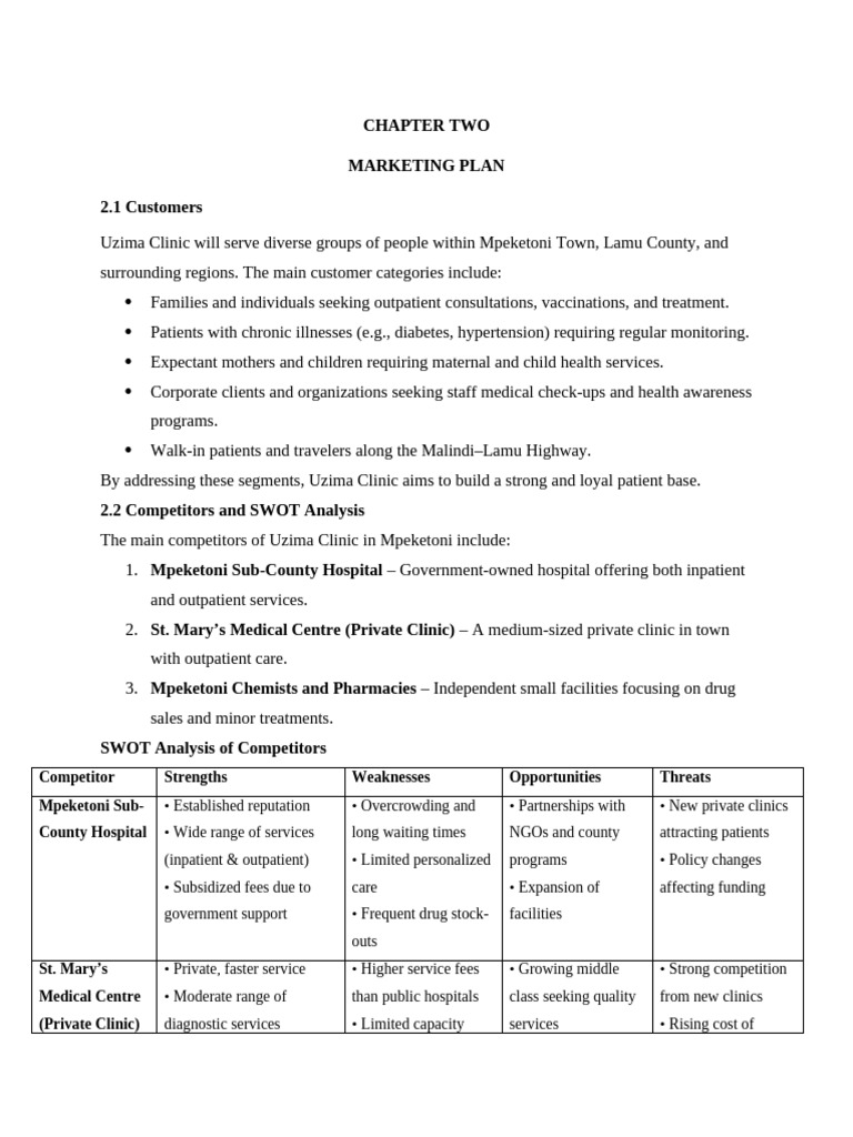 Chapter Two Project Terry | PDF | Clinic | Patient