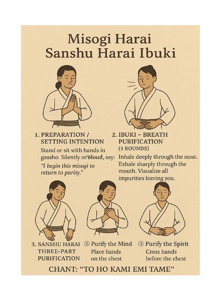 Misogi Breathing Ritual Guide | PDF | Breathing | Meditation