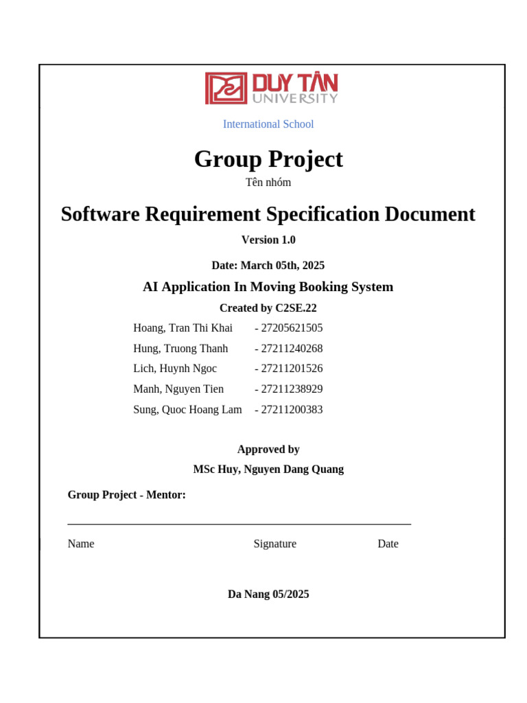 Softtware Requirement Specification - IEEE 830-1998 | PDF