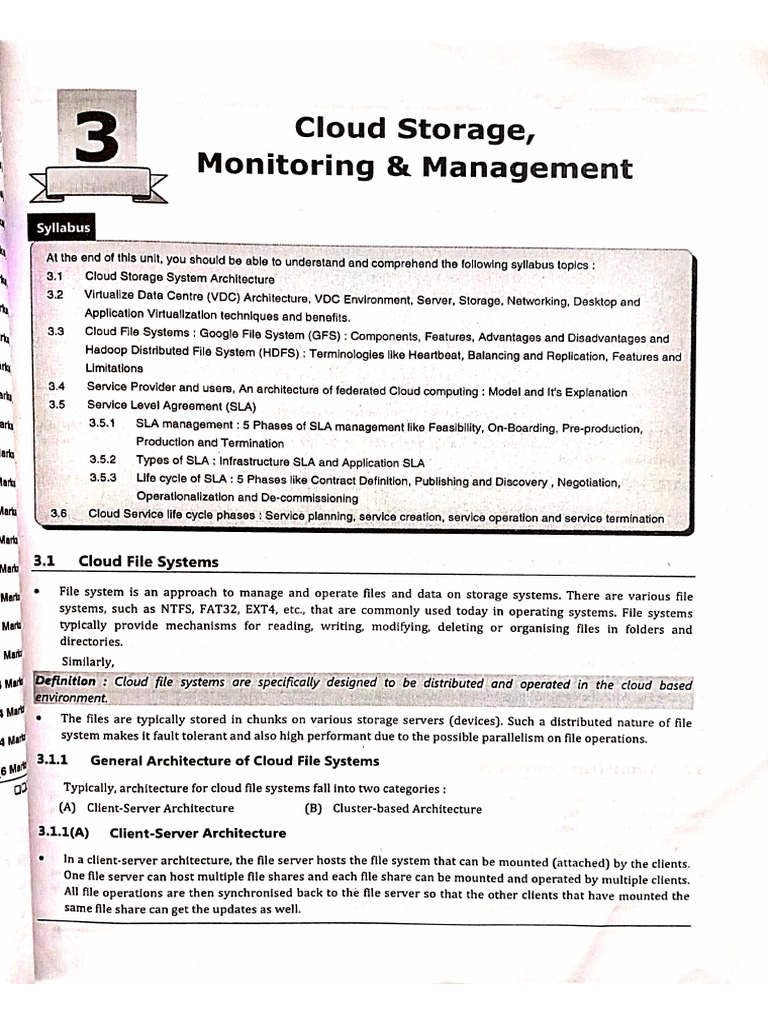 Unit-3 CC | PDF | Client–Server Model | Cloud Computing
