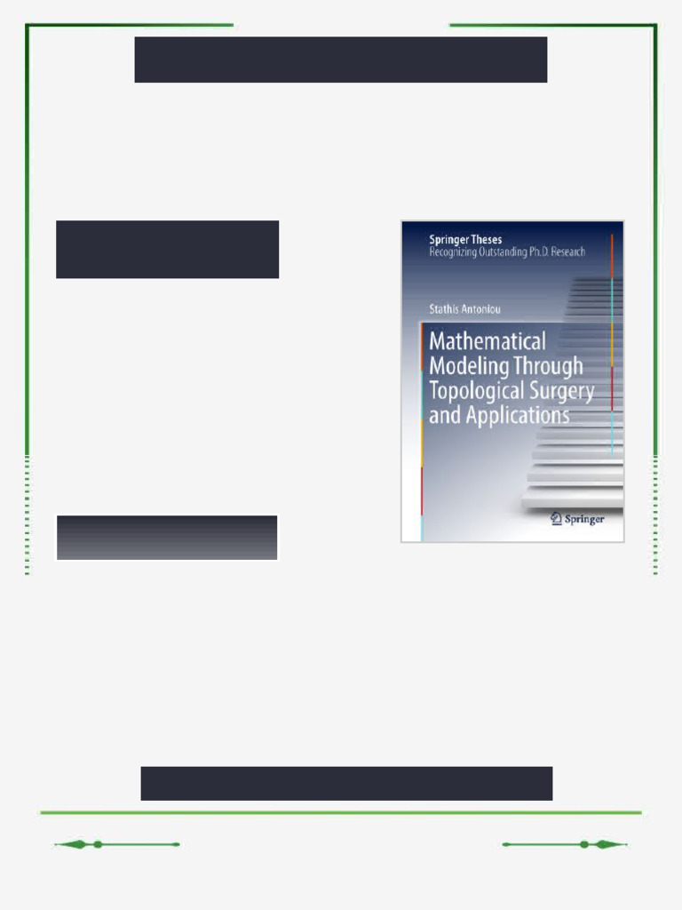 Mathematical Modeling Through Topological Surgery and Applications Stathis Antoniou full | PDF ...