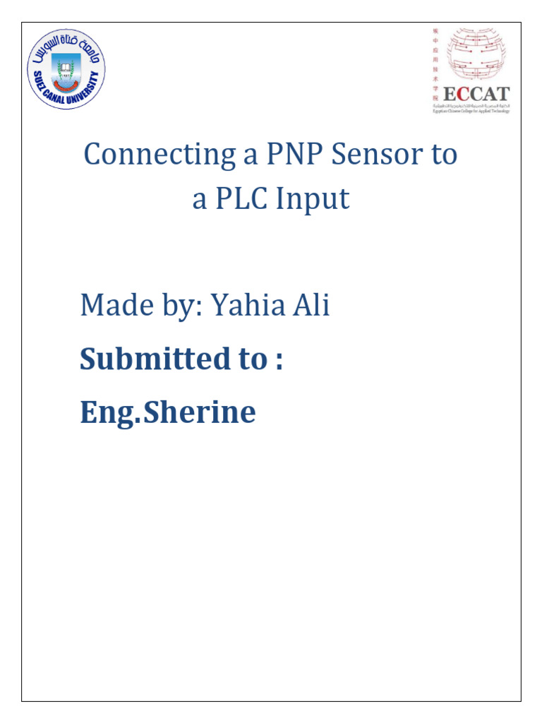 PNP Sensor PLC Task | PDF | Relay | Programmable Logic Controller
