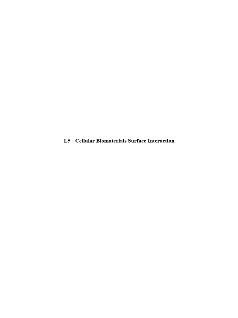 Biomaterial L5 | PDF
