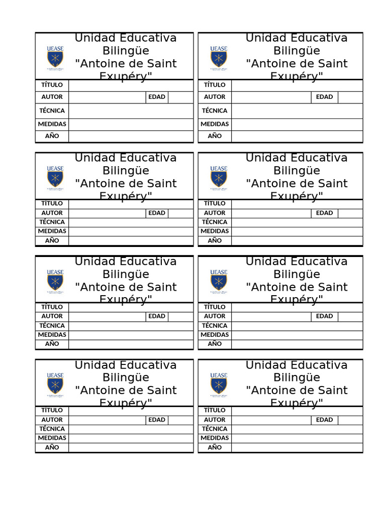 Fichas de Arte | PDF
